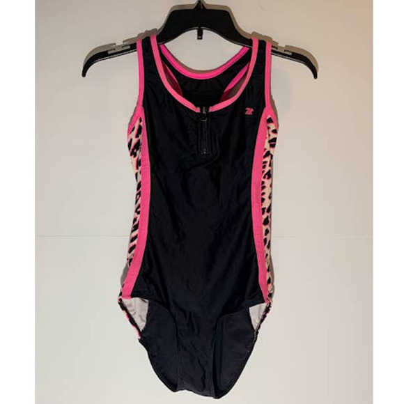 ZeroXposur | Swim | Zeroxposur Onepiece Pink Black Girls Swimwear Size ...